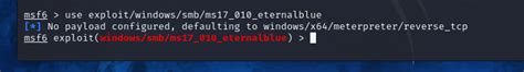 Metasploit Msfconsole Eternalblue Vulnerability Lab Session