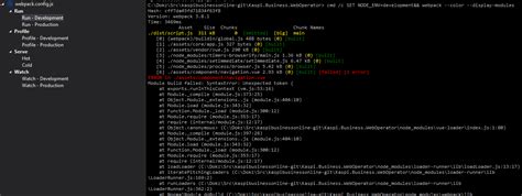 Javascript Webpack Vue Loader Gives Unexpected Token For Single Page Vue Component