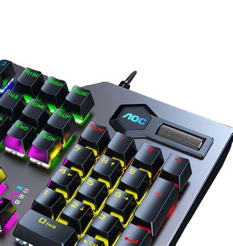 AOC GK420 Wired Mechanical Keyboard 104 Keys LED RGB