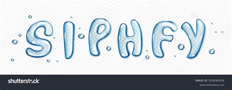 Water Splash Font Water Splash Font Vector Images Over 6 200