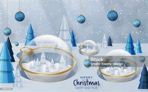 3d 연단 라운드 스테이지 스타일 메리 크리스마스와 새해 복 많이 받으세요 2022년에 대한 스톡 벡터 아트 및 기타 이미지 2022년 겨울 결정체 Istock