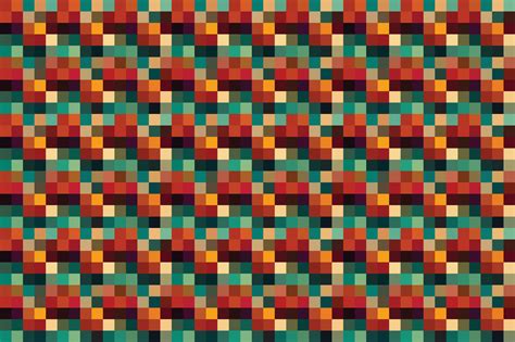 Pixelated Colorful Vibrant Geometric Grid Modern Abstract Pixel Noise