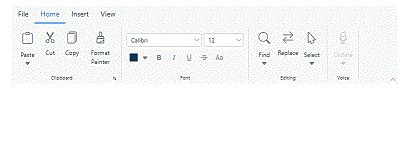 ASP NET MVC Ribbon Control Syncfusion