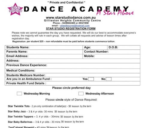 Dance Team Application Template