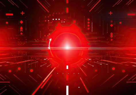 Premium Photo Abstract Red Technology Background Vector Illustration