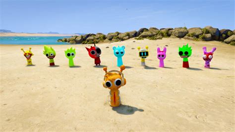 Incredibox Sprunki Orange Add On Ped V10 Gta 5 Mod