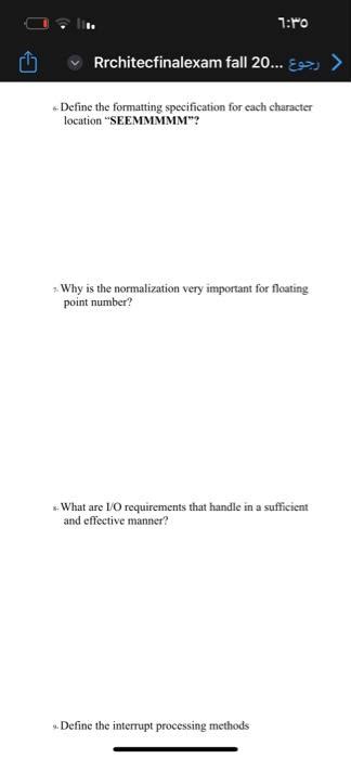 4 Define The Formatting Specification For Each