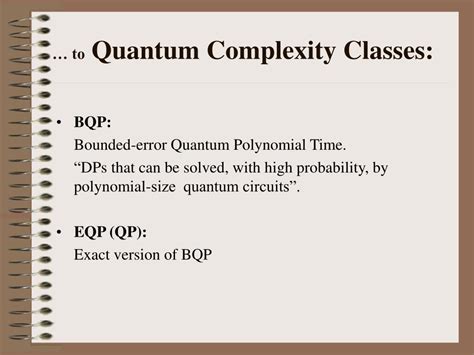 Ppt Quantum Complexity Classes Powerpoint Presentation Free Download