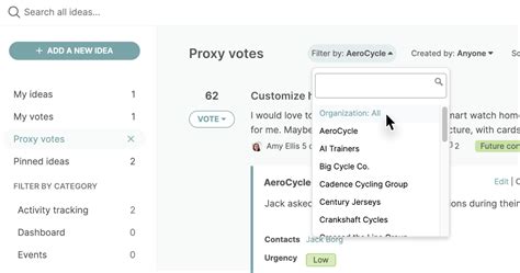 greater proxy voting visibility on ideas