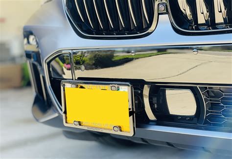 License Plate Bracket For Bmw X5 With Mesh Lower Grilles