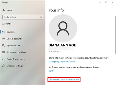 Как да преминете към локален акаунт на Windows 10 от такъв на Microsoft