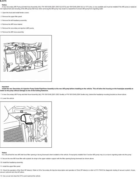 Code Is P I Erased It Looks Like An Air Injection Pump Cadillac Northstar K