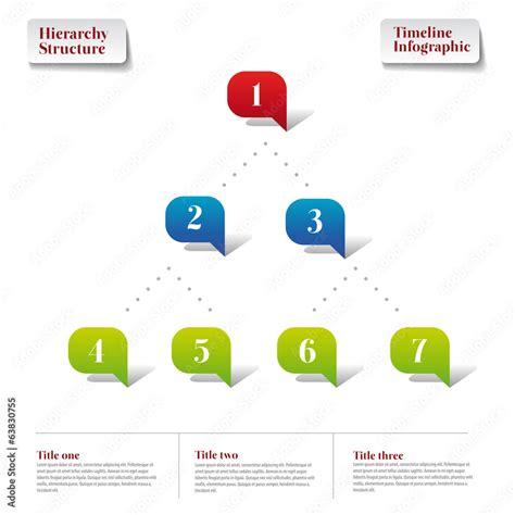 Hierarchy Structure Infographic Timeline Report Template Stock Vector Adobe Stock