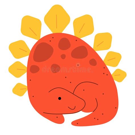 Dino Vector Illustration Cute Dinosaur Stock Vector Illustration Of