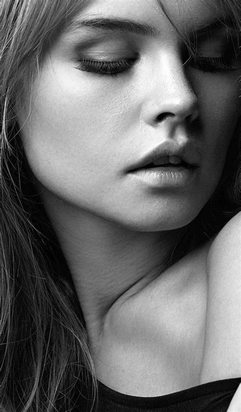 Beautiful Woman Portrait Black And White
