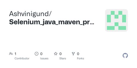 Github Ashvinigund Selenium Java Maven Projects