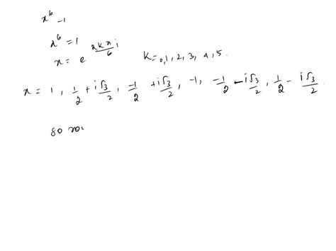 solved find splitting field of x 6 1 over q and also find its degree