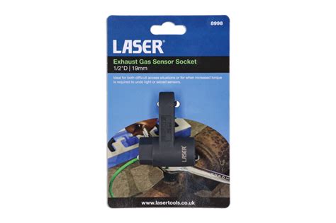 Laser Tools 8998 Exhaust Gas Sensor Socket 1 2d 19mm