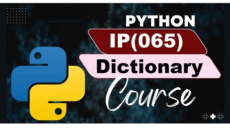 Dictionay In Python Youtube