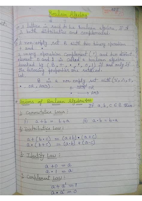 Solution Boolean Algebra Notes Till Logic Gate Studypool
