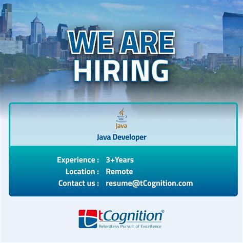 Tcognition On Linkedin Hiring Javadeveloper Job Placement