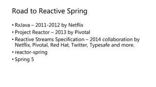 Reactive Spring Ppt