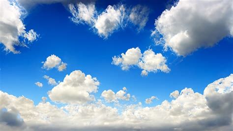 Premium Photo 3D Render Amazing Blue Sky Background With Clouds