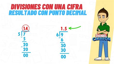 DivisiÓn Resultado Con Punto Decimal Youtube