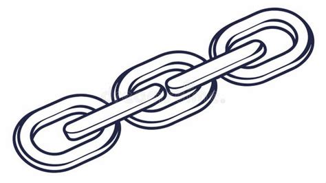 interlocking chain links strong connection vector design generative ai stock vector