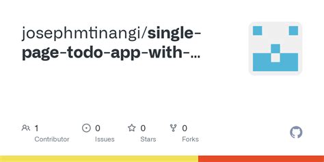 Github Josephmtinangi Single Page Todo App With Node And Angular