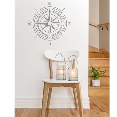 Compass Bearing Stencil Large Stencil For Diy Walls Decor Etsy