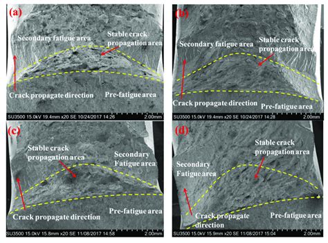 The Macroscopic Fracture Surface Including The Pre Fatigue Area The