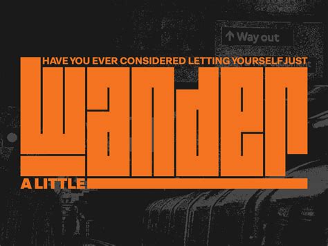 Wander A Custom Poster By Ayoub Aabass On Dribbble