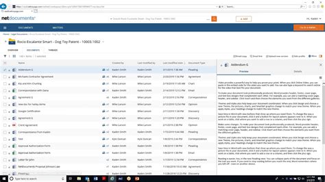 quick netdocuments demo overview youtube