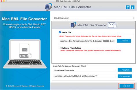 Mac Eml Converter Tool Export Mac Eml File Into Pst Mbox Etc