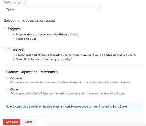 Zoho Books Zoho Projects Integration Help Zoho Books