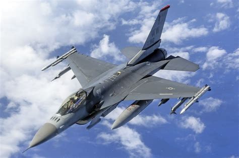 F 16c Fighting Falcon Military Aircraft In Action