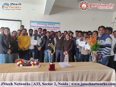 Jntech Networks One Day “cyber Security” Workshop At Pk University