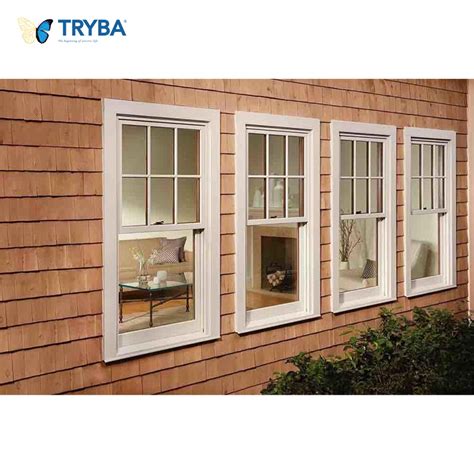American Style Aluminum Sash Double Hung Window Up Down Sliding Windows