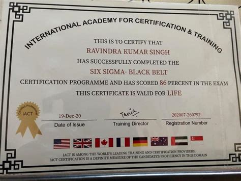 Ravindra Kumar Singh On Linkedin I Have Qualified Six Sigma Black Belt Through International