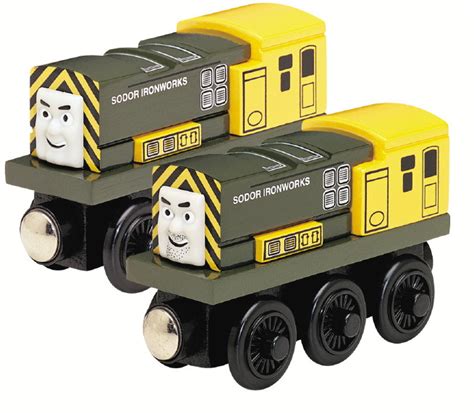 Wooden Railway Iron Arry And Bert Engines