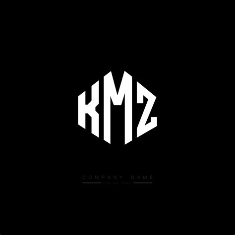 KMZ Letter Logo Design With Polygon Shape KMZ Polygon And Cube Shape Logo Design KMZ Hexagon
