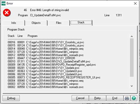 How To Report A Sage 100 Error Message To Dwd Support Dwd Technology