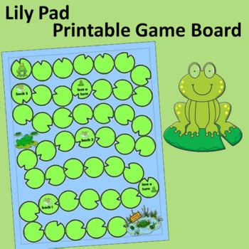 Lily Pad And Frog Template