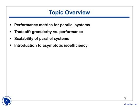 Analytical Modeling Part 1 Parallel Computing Lecture Slides Docsity