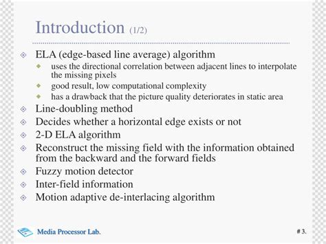 Ppt High Performance De Interlacing Algorithm For Digital Television Displays Powerpoint