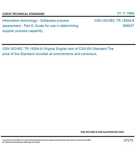 CSN ISO IEC TR Information Technology Softaware Process Assessment Part Guide