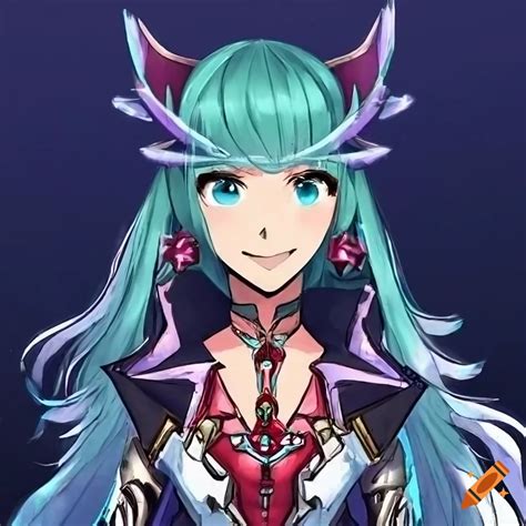 Happy Waifu Character From Xenoblade Chronicles On Craiyon