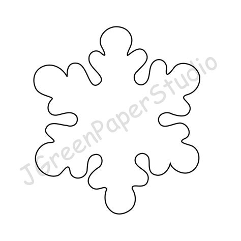 Printable Snowflake Pattern