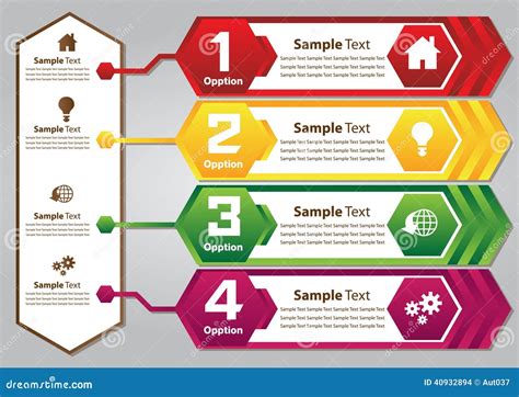 Hexagon Colorful Text Box Stock Vector Illustration Of Memory 40932894